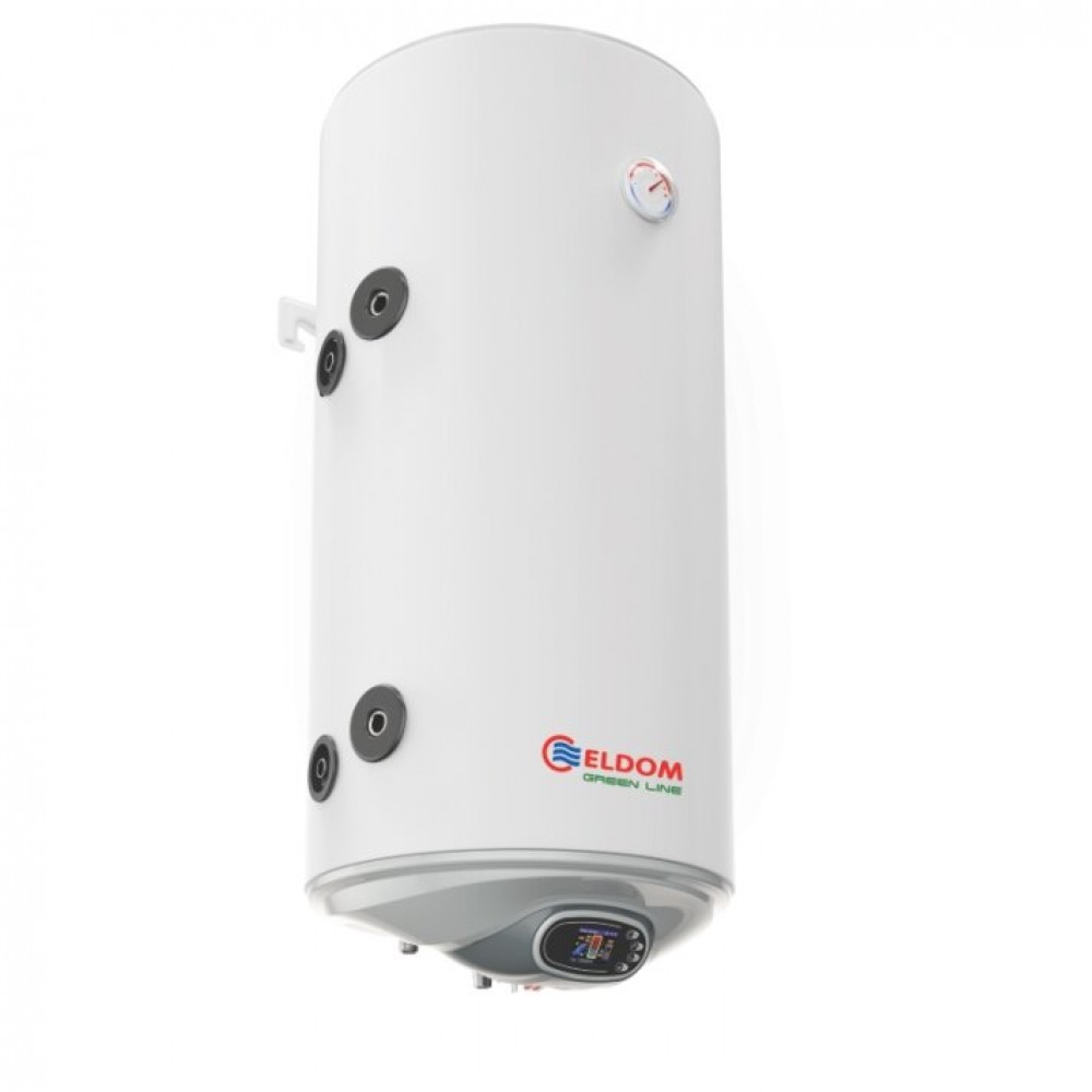 ᐉ Warmwasserspeicher Eldom Stainless Vertical 100L, One heat exchanger, Electronic control ...