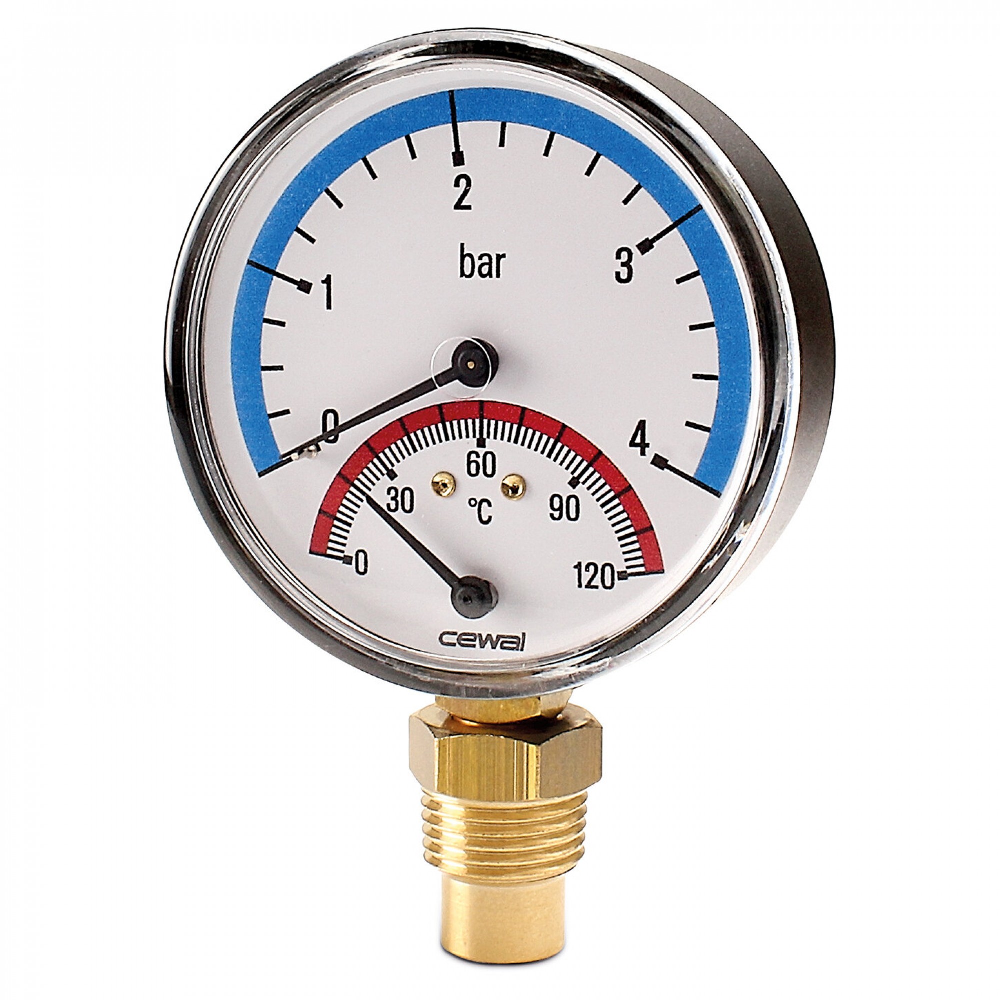 ᐉ Axial-Thermomanometer mit Ventil von Cewal | BalkanEnergy.DE